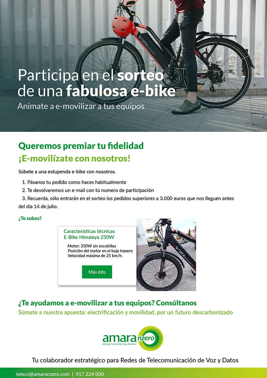 (Patrocinado) AMARA NZERO, Sorteamos una e-bike – Acutel